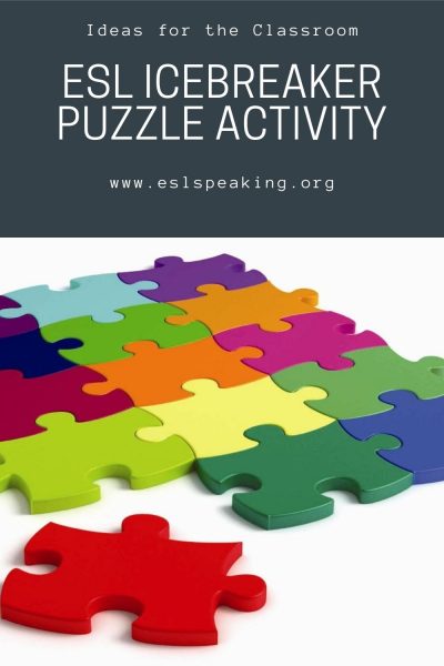 Puzzle Finder ESL Ice Breaker Activity | Puzzle Ice Breaker for ESL