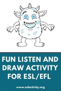 Draw a Picture While Partner is Talking | Fun ESL Speaking Activity