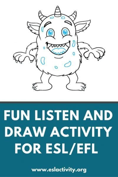 Draw a Picture While Partner is Talking | Fun ESL Speaking Activity
