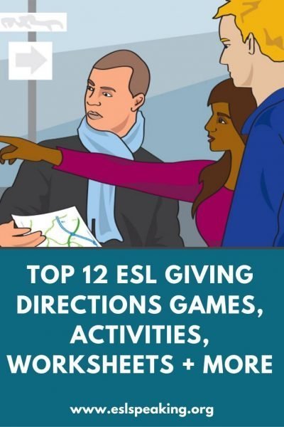 ESL Directions Games and Activities | Giving Directions Maps
