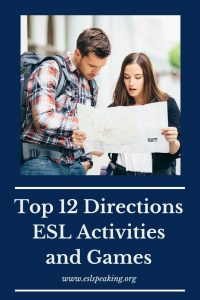 ESL Directions Games and Activities | Giving Directions Maps