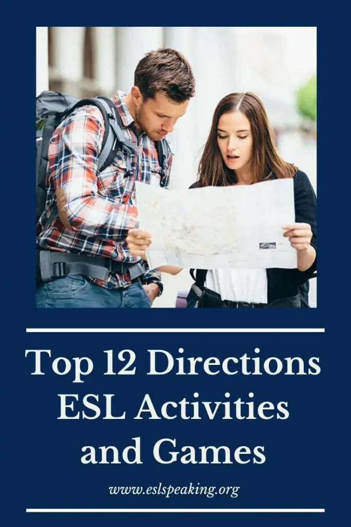 ESL Directions Games and Activities | Giving Directions Maps