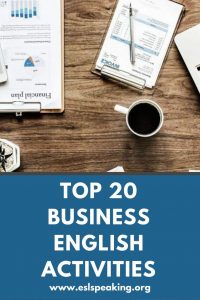 Business English ESL Activities, Worksheets, Topics & More
