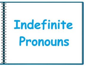Indefinite Pronouns Activities and Games - ESL Speaking