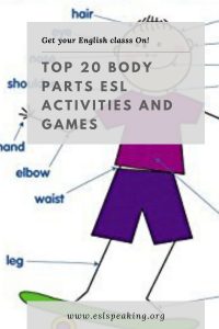 Body Parts ESL Games, Activities, Lesson Plans | Parts of the Body