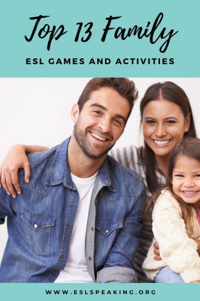 Family ESL Games, Activities, Worksheets, Lesson Plans & More