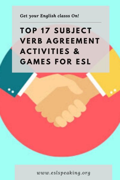 Subject Verb Agreement Games, Activities, Worksheets & More