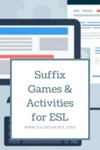 Suffixes Games, Activities, Lesson Plans, Worksheets & More
