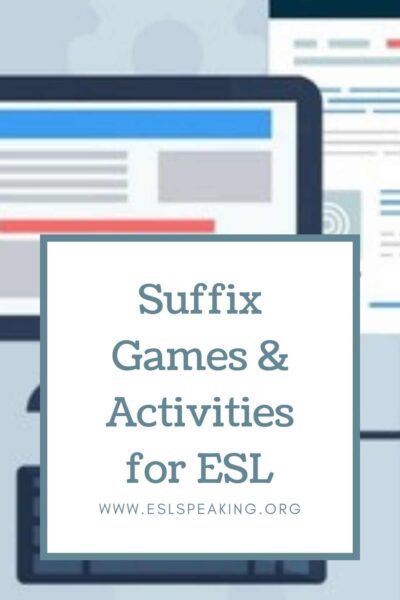 Suffixes Games, Activities, Lesson Plans, Worksheets & More