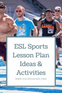 Sports ESL Lessons, Activities, Games, Worksheets & More