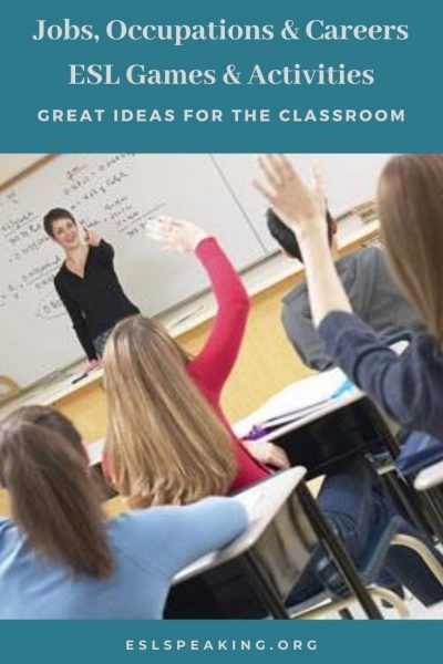 Jobs ESL Activities, Games, Lesson Plans, Worksheets & More
