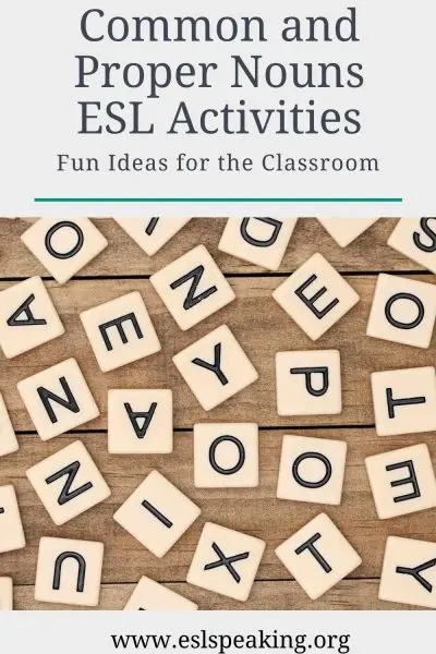 Common and Proper Noun Activities, Games & Lesson Plans