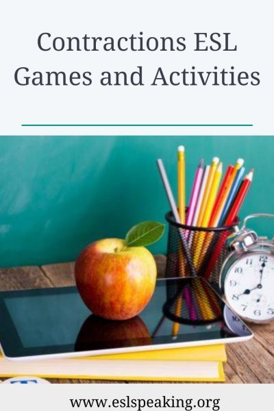 Teaching Contractions: ESL Games, Worksheets & Lesson Plans
