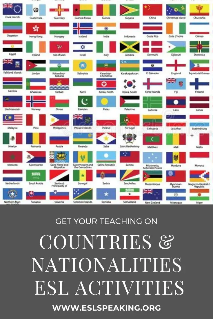 ESL Countries Games and Activities | Where are You ESL Lessons