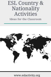 ESL Countries Games and Activities | Where are You ESL Lessons