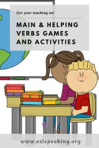 Helping Verb Games, Activities, Worksheets & More for ESL/EFL