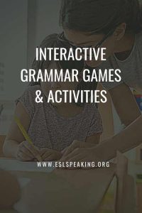 ESOL Grammar Games | Interactive ESL Grammar Activities