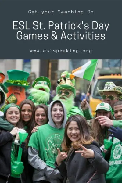 St. Patrick's Day Games and Activities & Lesson Plan for ESL