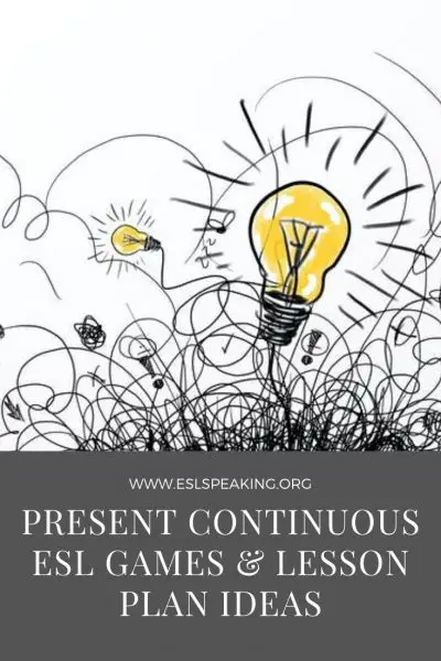 Present Progressive Games, Activities, & Worksheets for ESL/EFL