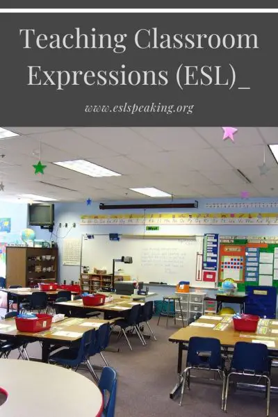 Classroom English Phrases and Expressions Games & Activities