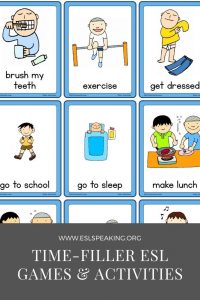 Time Filler Games for ESL | Classroom Time Fillers for All Ages
