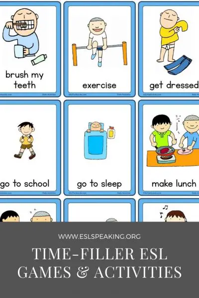 Time Filler Games for ESL | Classroom Time Fillers for All Ages