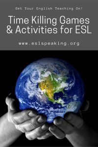Time Filler Games for ESL | Classroom Time Fillers for All Ages