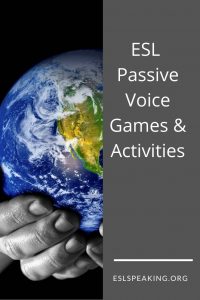 Passive Voice Games, Activities, Lesson Plans & Worksheets
