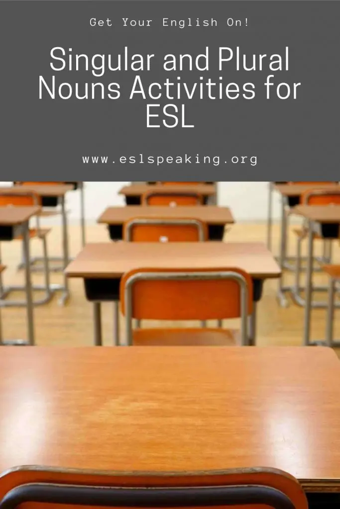Singular and Plural Noun Games, Activities, Lesson Plans & More