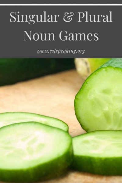 Singular and Plural Noun Games, Activities, Lesson Plans & More