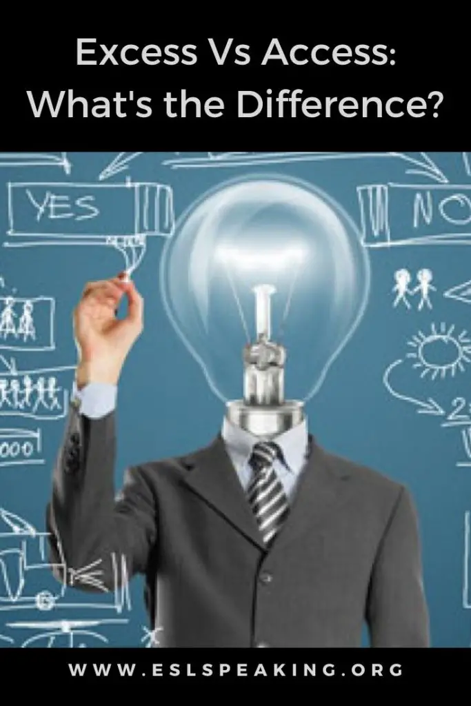 Access or Excess: Find out the difference between these two words