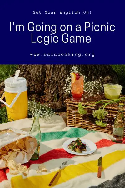 I'm Going on a Picnic: An ESL Warmer or Time-Filler Activity
