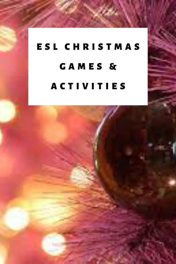 Christmas ESL Activities, Games, Lesson Plans & Worksheets