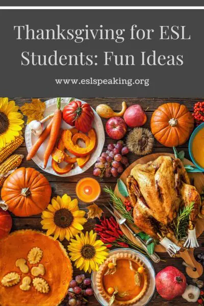 Thanksgiving ESL Games, Activities, Lesson Plans & Worksheets