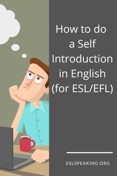 English Self Introduction: Find out How to Do It! (For ESL/EFL)