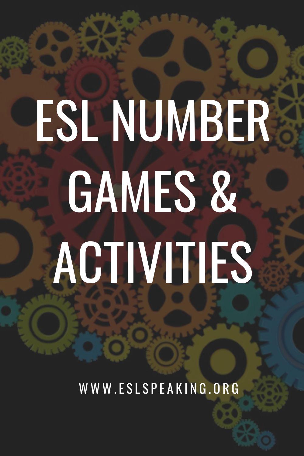 Fun Numbers Games, Activities, Worksheets & Lessons (for ESL)