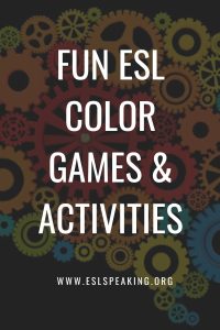 ESL Color Games, Activities, Lesson Plans & Worksheets