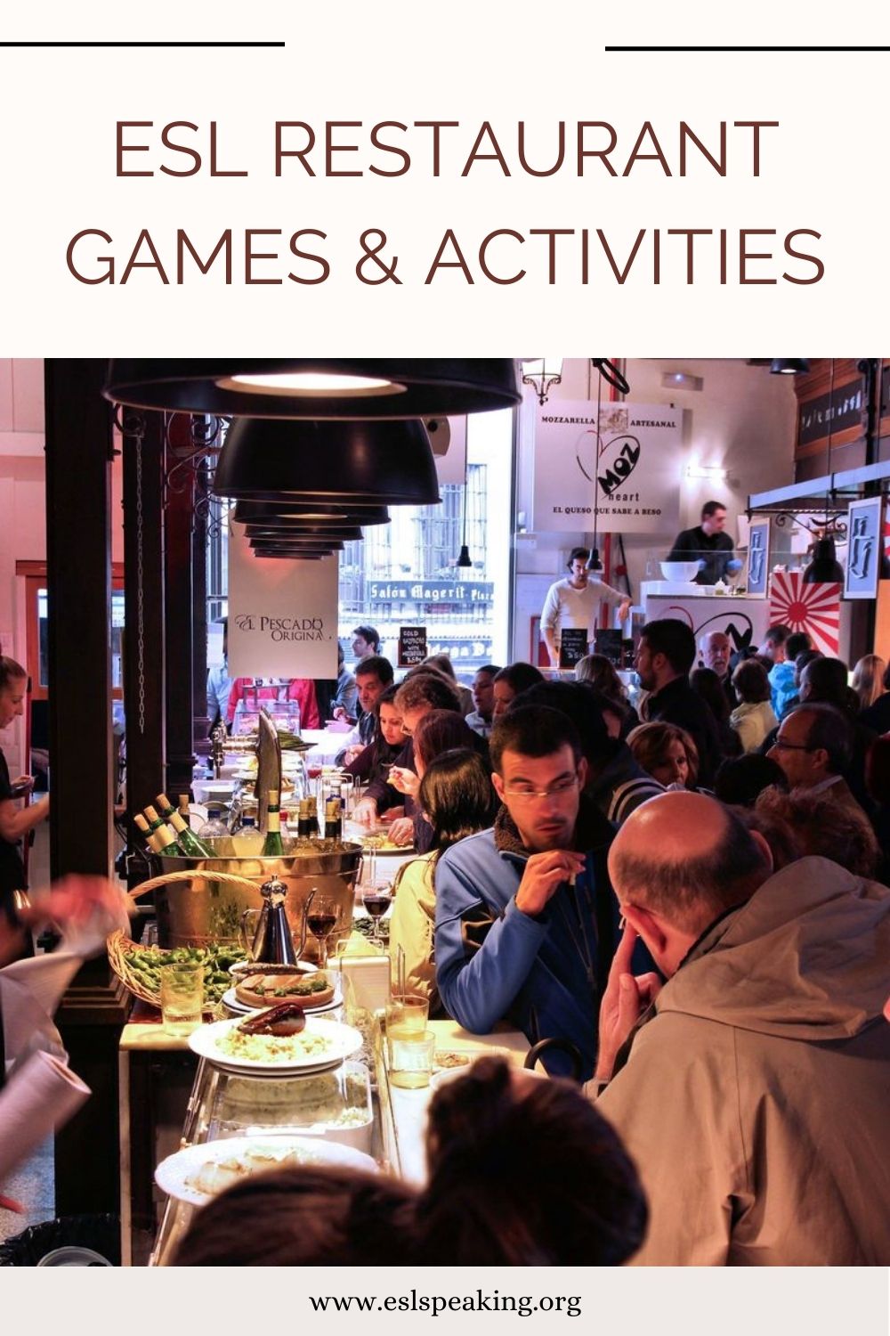 Restaurant & Food ESL Games, Activities & Lesson Plans