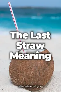 The Last Straw Meaning, Origin & Example Sentences