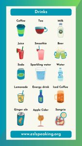 Drink Names List in English | Different Kinds of Drinks