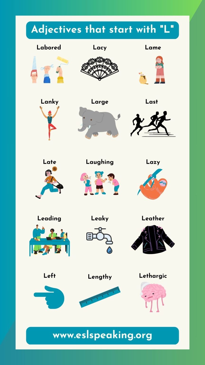 Describing Words that Start With L | List of Adjectives for L