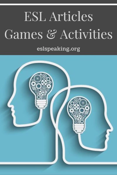 ESL Article Activities, Games, Lesson Plans, and Worksheets